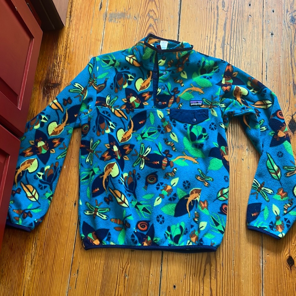 Patagonia Jitterbug Print Rare For Women Synchilla - Gem